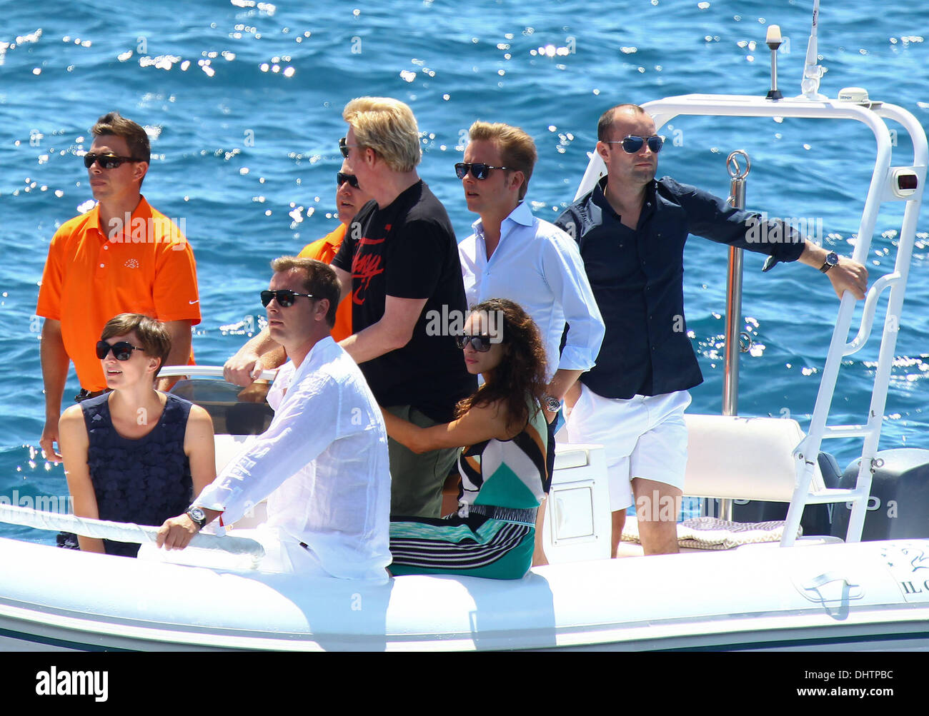 Boris Becker and Lilly Becker aka Lilly Kerssenberg arriving at Eden ...