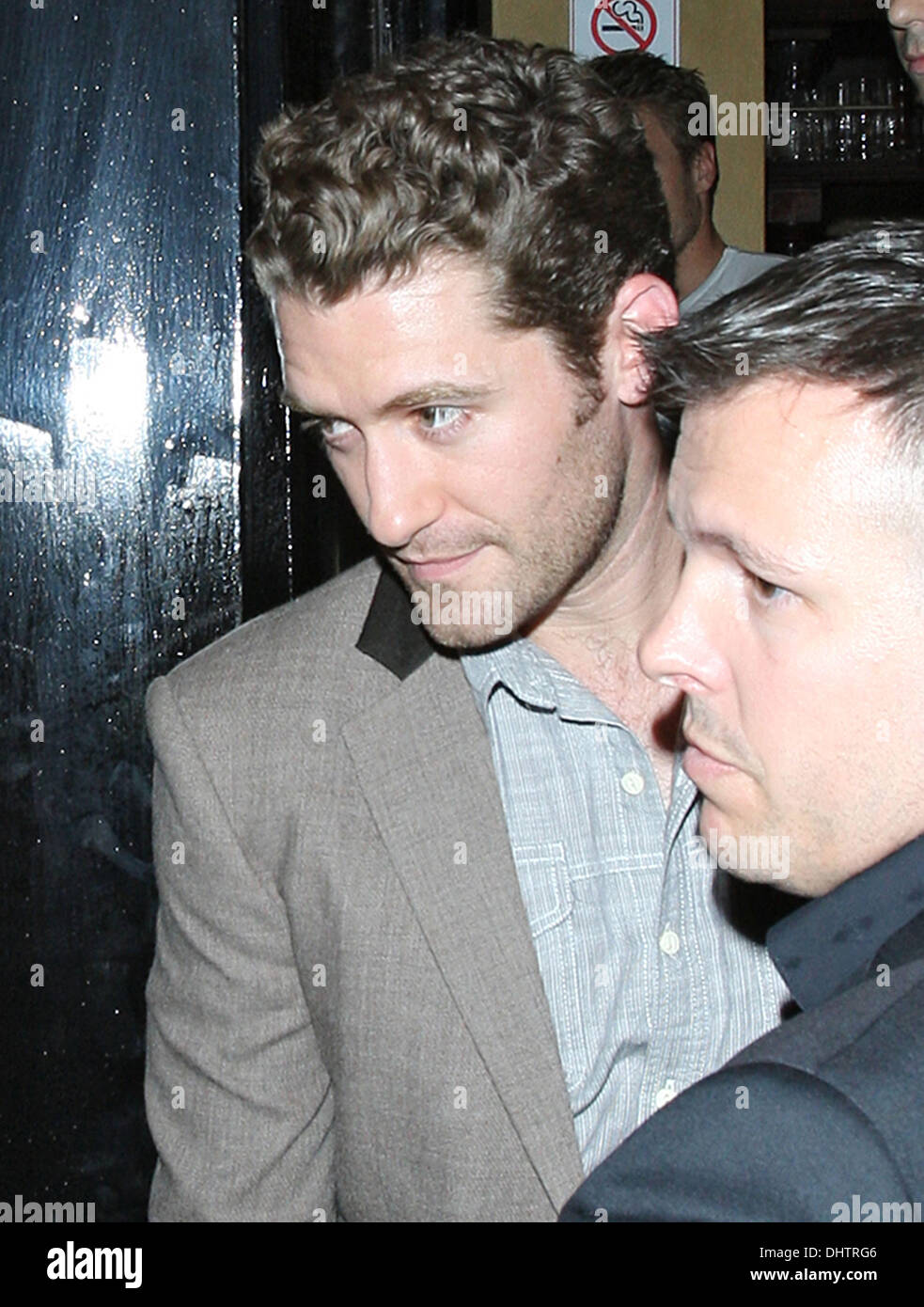 Matthew Morrison leaving The Punch Bowl pub in Mayfair London, England ...