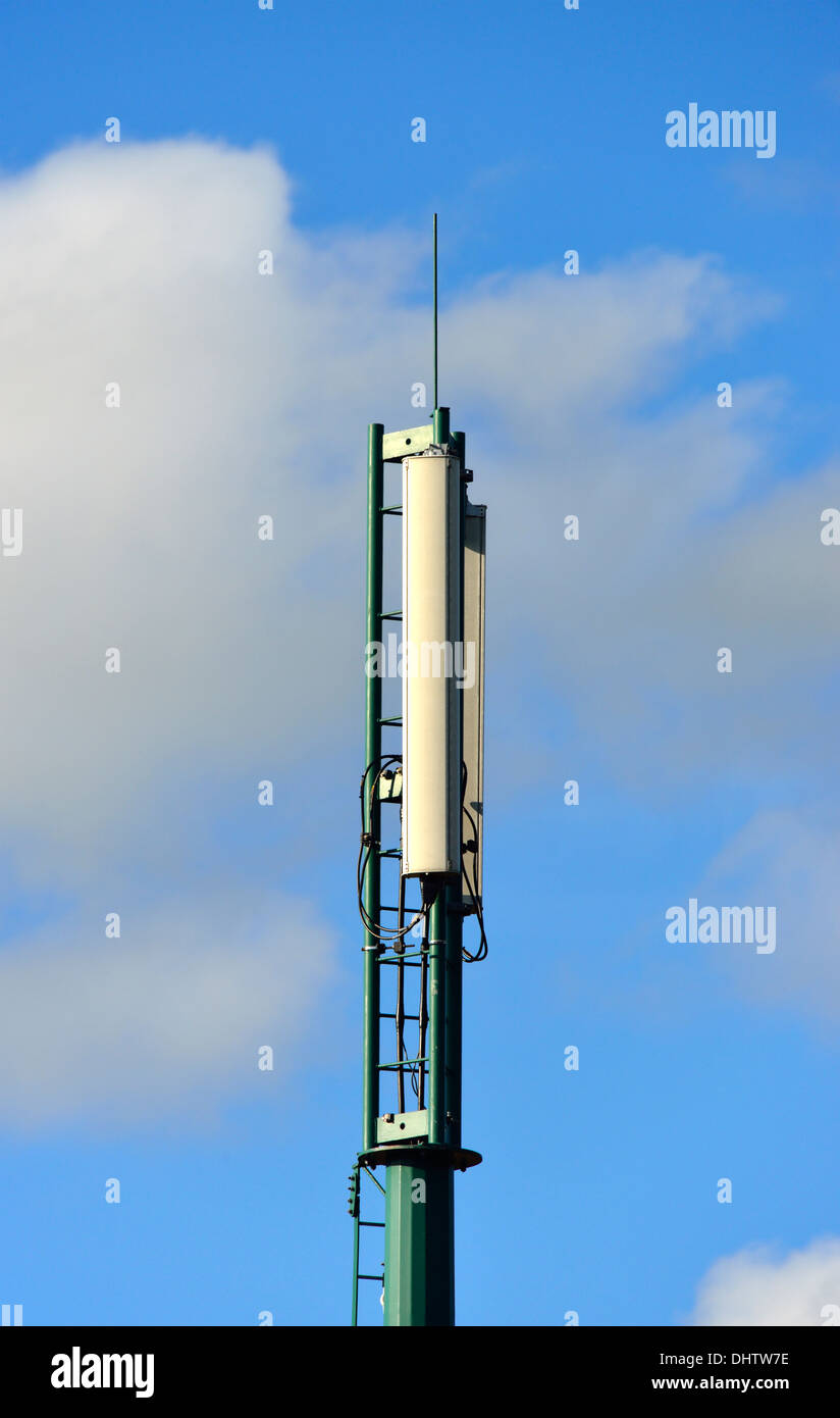 Telecoms mast. Oxenholme rail station. Cumbria, England, United Kingdom ...