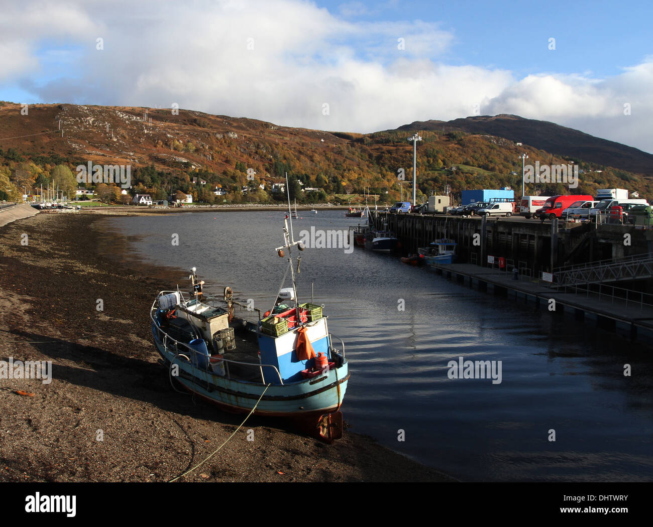 Ullapool harbour Scotland November 2013 Stock Photo - Alamy