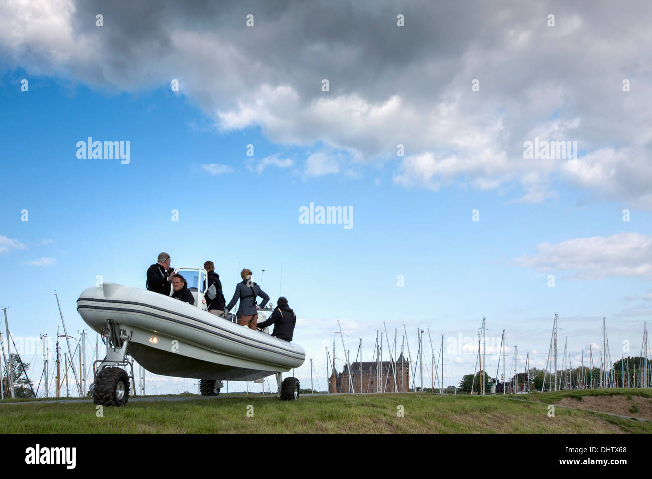 Boat with wheels hi-res stock photography and images - Alamy