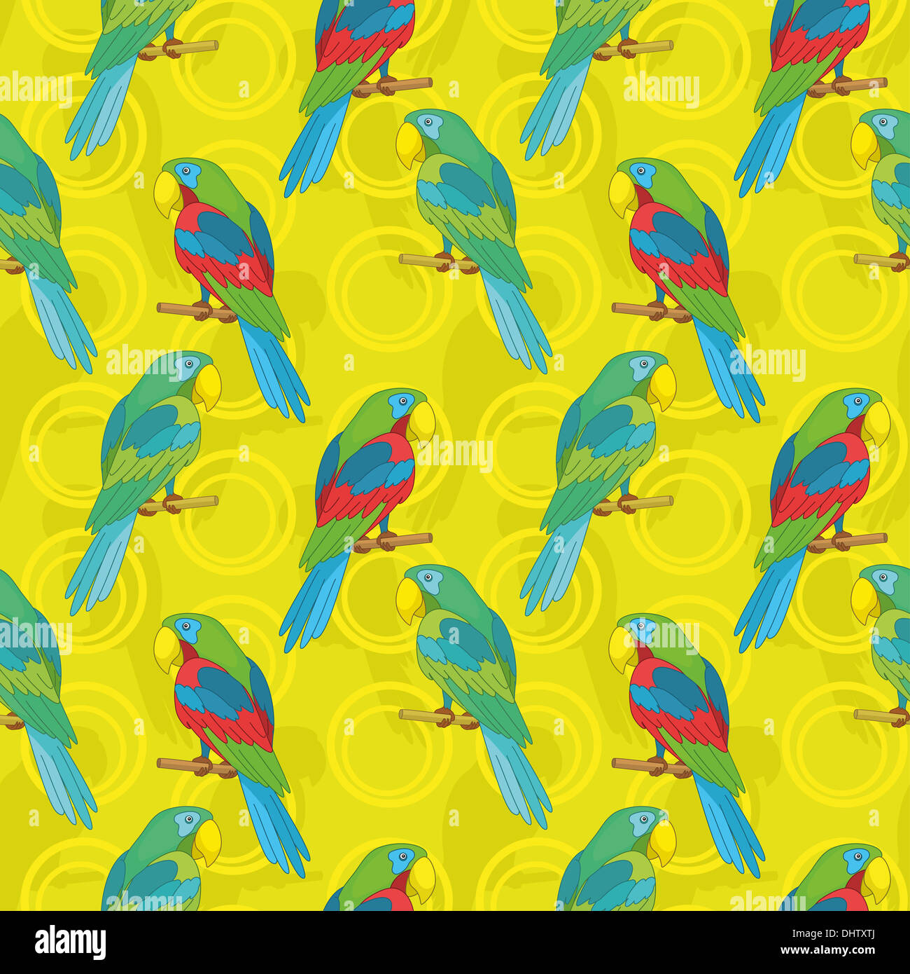 Seamless background, parrots Stock Photo - Alamy