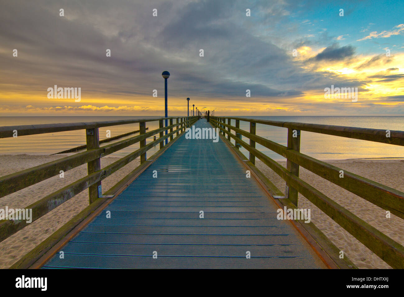 Seabridge at the Baltic Sea Stock Photo - Alamy