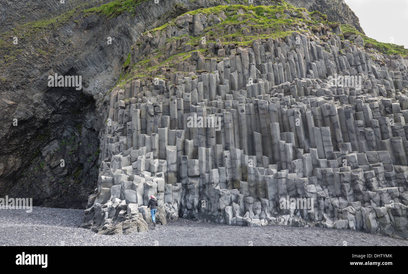 Reynisfjara rock formations Stock Photo - Alamy