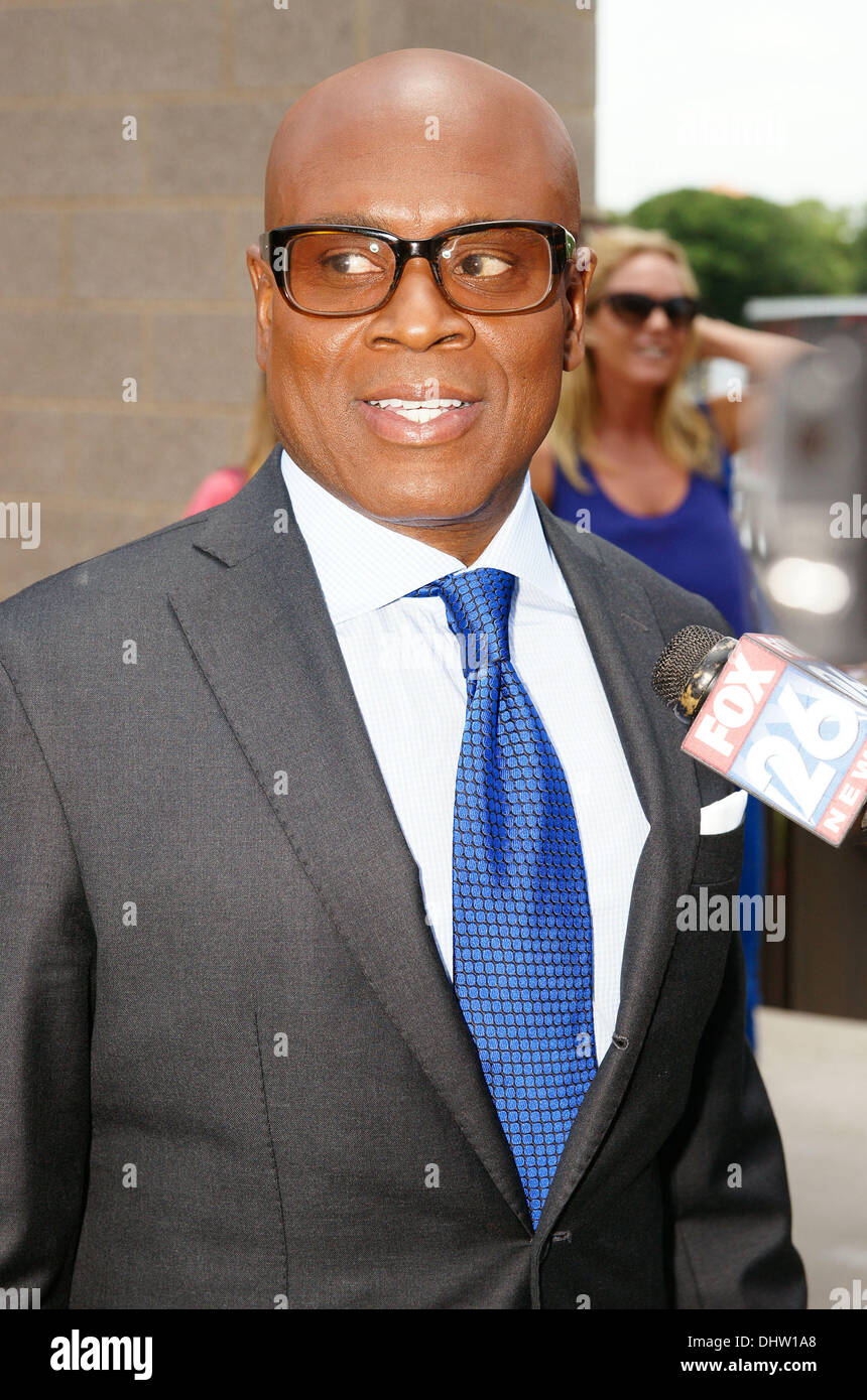L.A. Reid arrives for The X Factor auditions held at the Frank Erwin ...