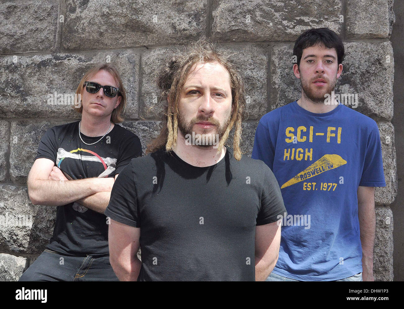 Daniel Jordan, (lead vocals & guitar), Brad Kinsella, (bass guitar) and ...