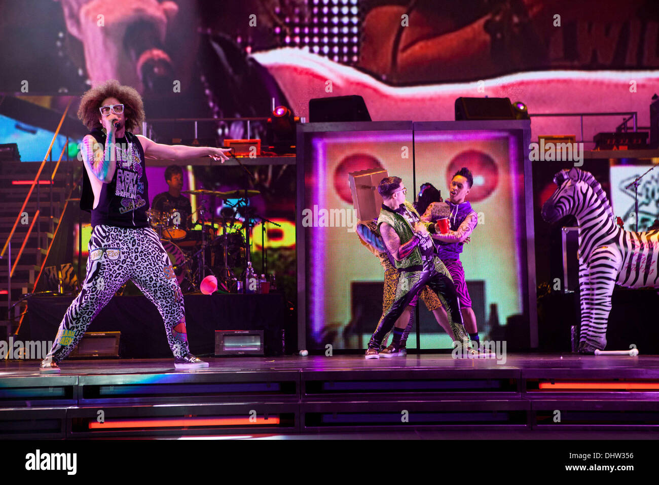 LMFAO performing live in concert at The Palace Of Auburn Hills Michigan ...