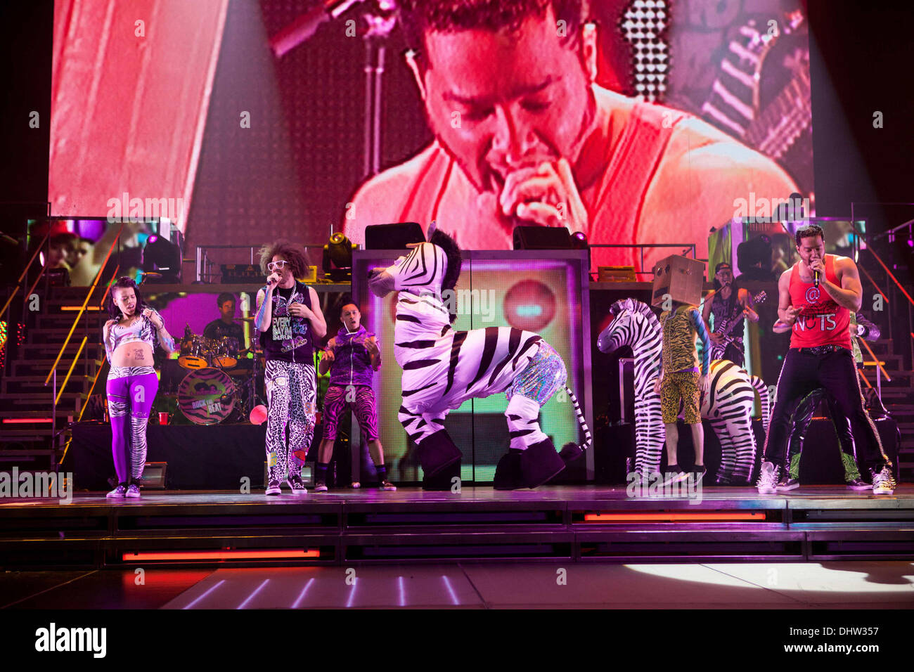 LMFAO performing live in concert at The Palace Of Auburn Hills Michigan ...