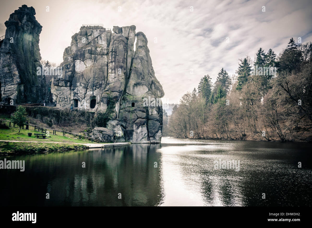 Externsteine sandstone rock formation hi-res stock photography and ...