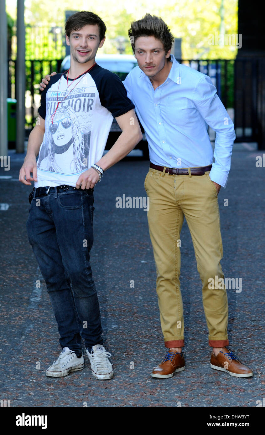 Tyler James and Max Milner leave the ITV studios London, England - 25. ...