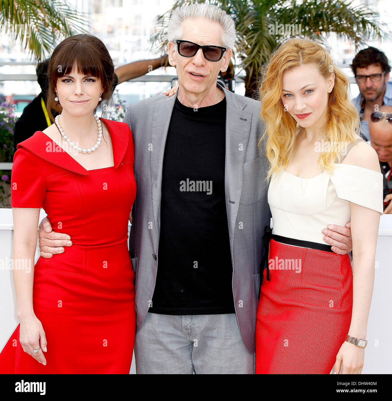 Emily Hampshire, David Cronenberg and Sarah Gadon 'Cosmopolis ...