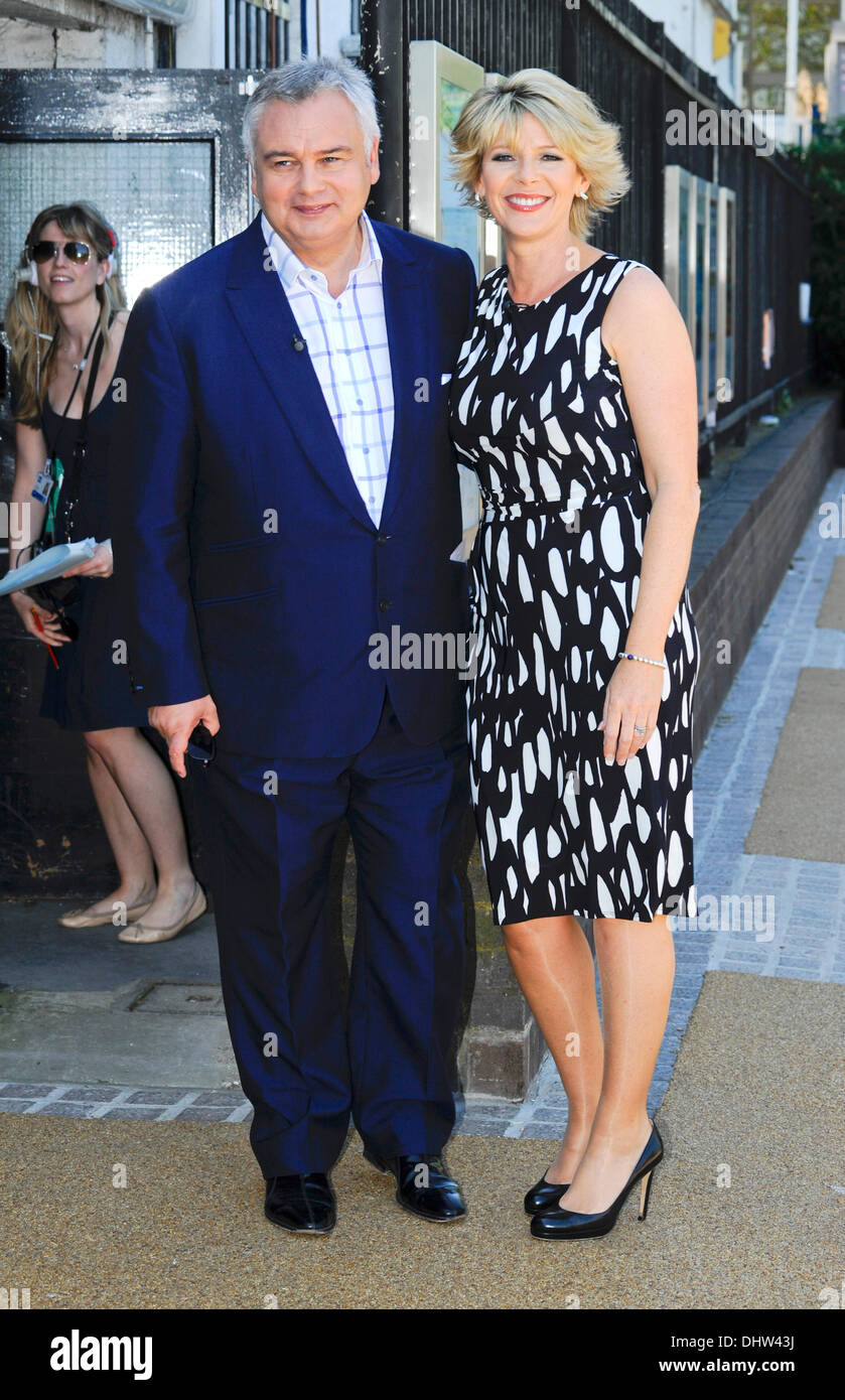 Eamonn Holmes and Ruth Langsford outside the ITV studios London ...