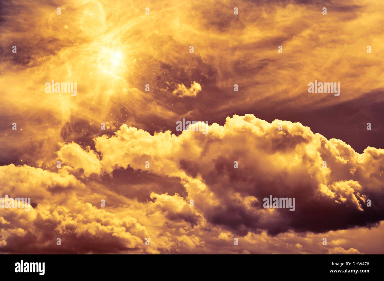 Mystical sky with clouds hi-res stock photography and images - Alamy