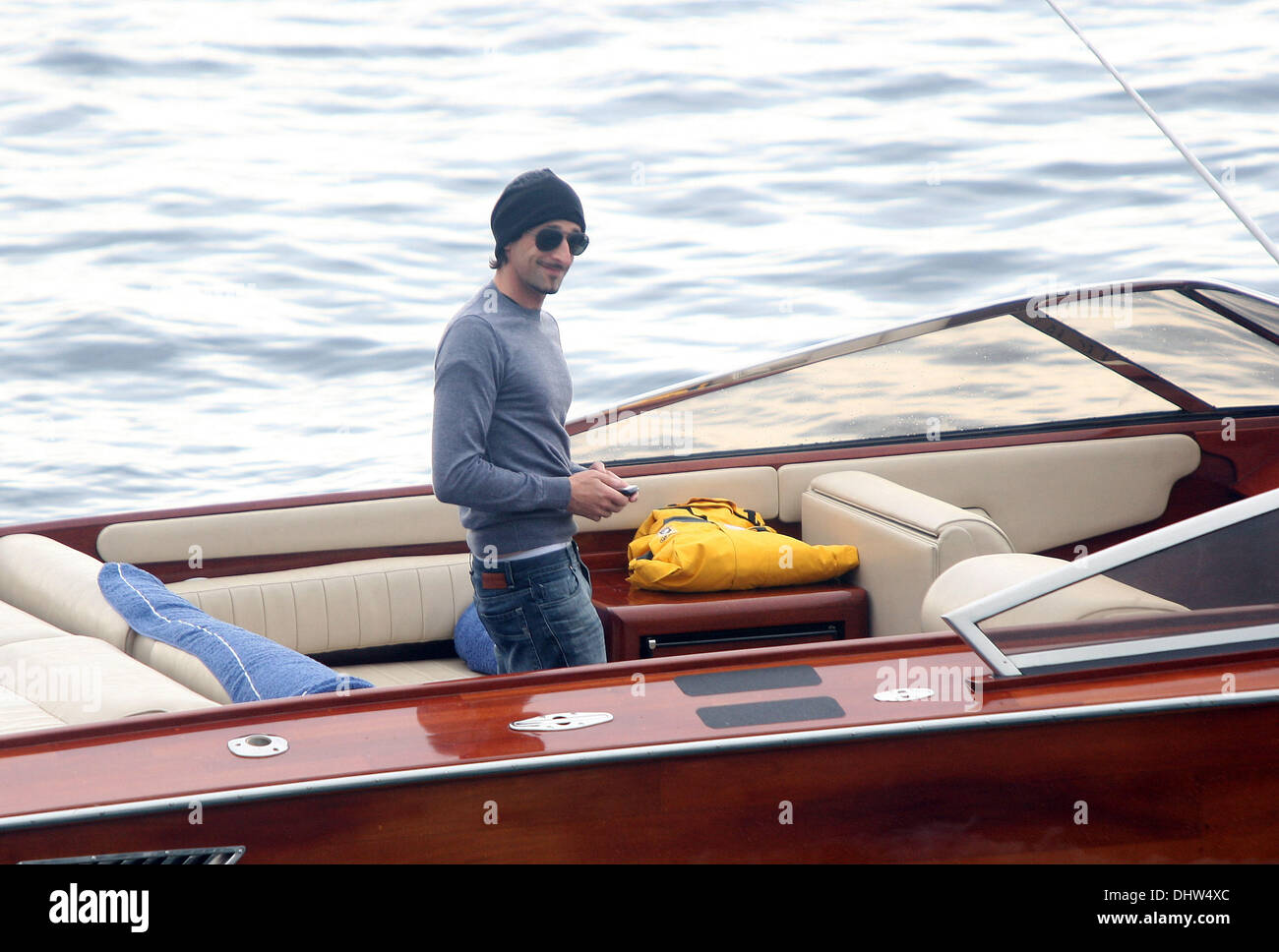 Adrien Brody leaves the Eden Roc by boat during the 65th annual Cannes ...
