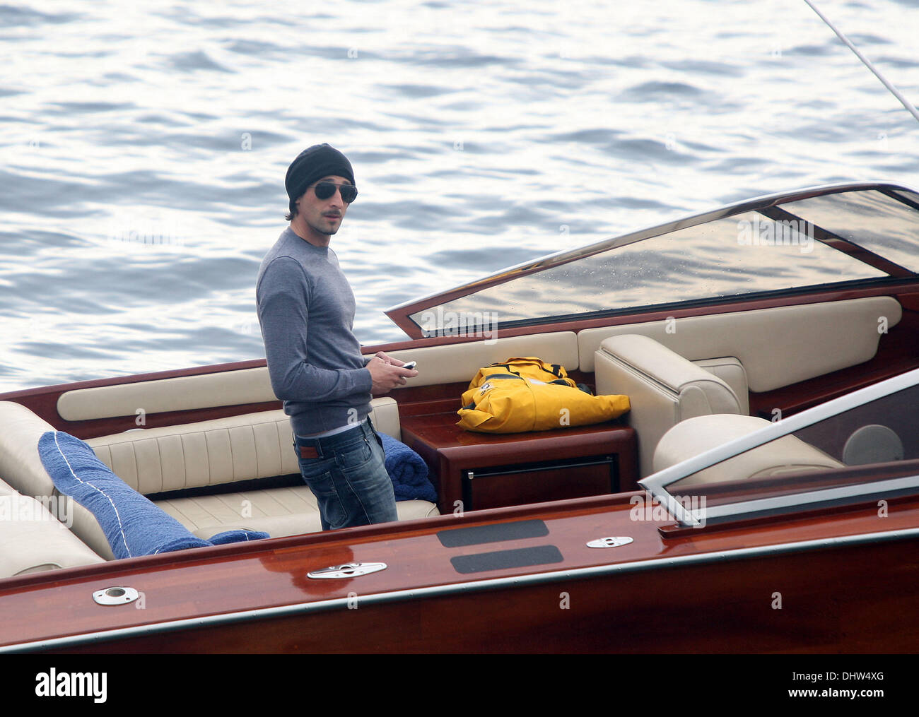 Adrien Brody leaves the Eden Roc by boat during the 65th annual Cannes ...