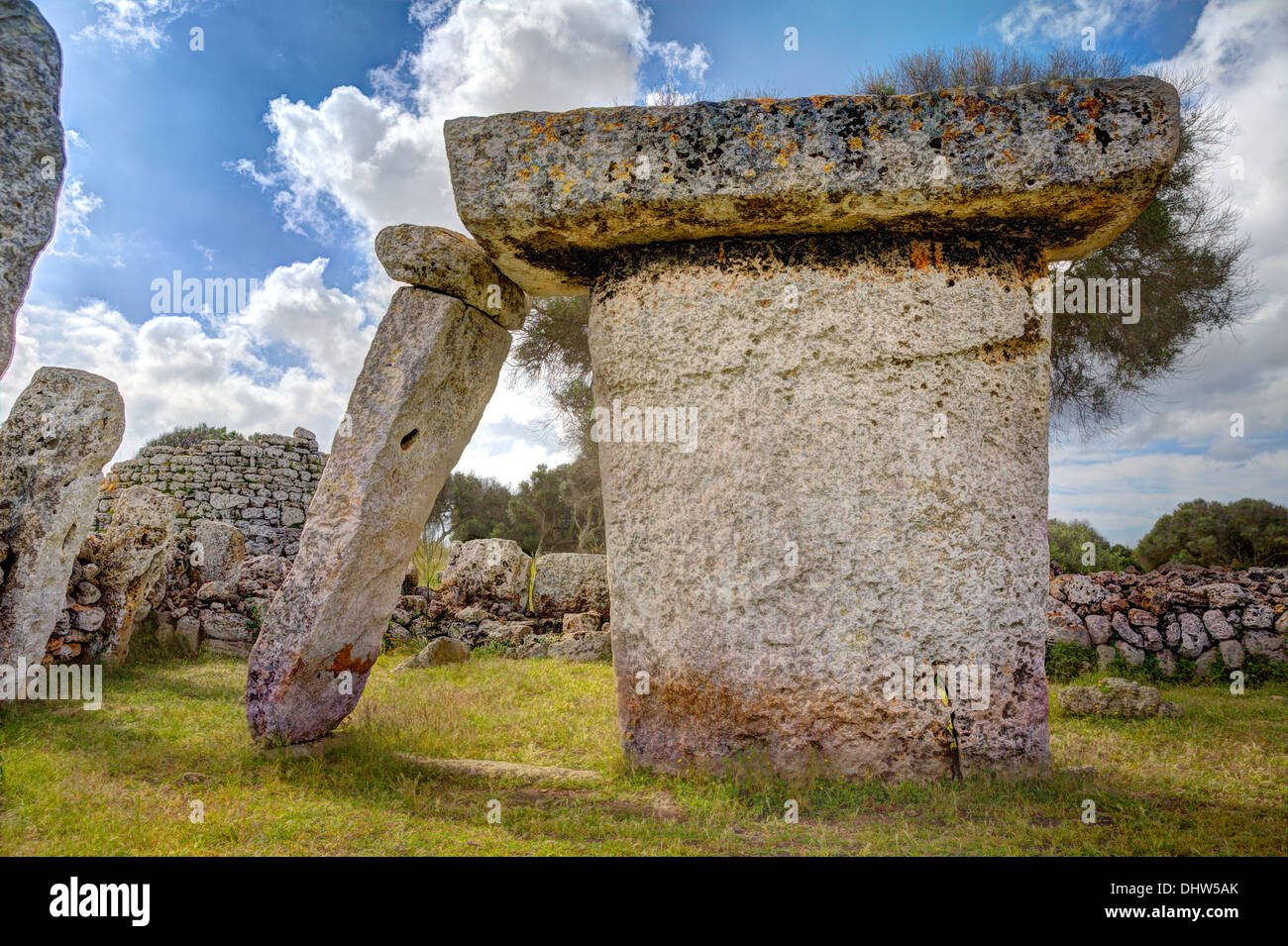 menorca Taules of Talati de Dalt prehistoric tables in Balearic islands ...