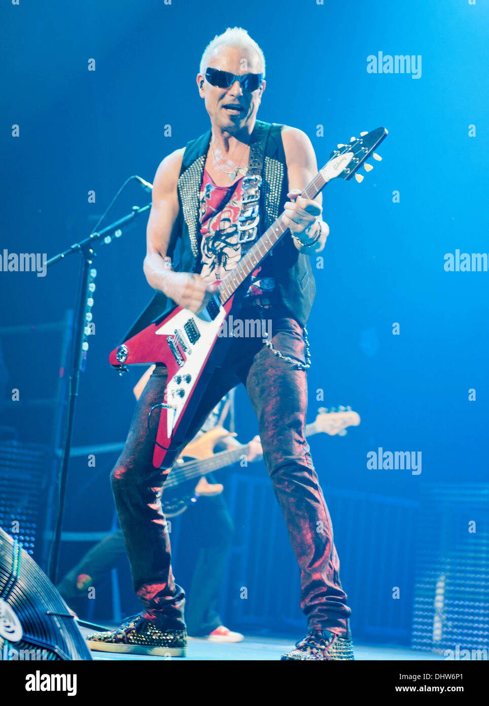 Rudolf Schenker Scorpions perform live at Palais Nikaia Nice, France ...