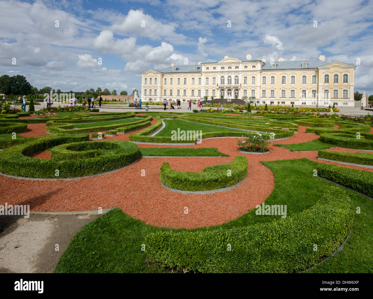 people walk in Rundale Pils park Stock Photo - Alamy