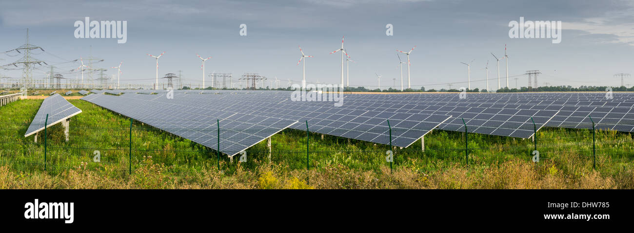 Wind and solar energy europe hi-res stock photography and images - Alamy