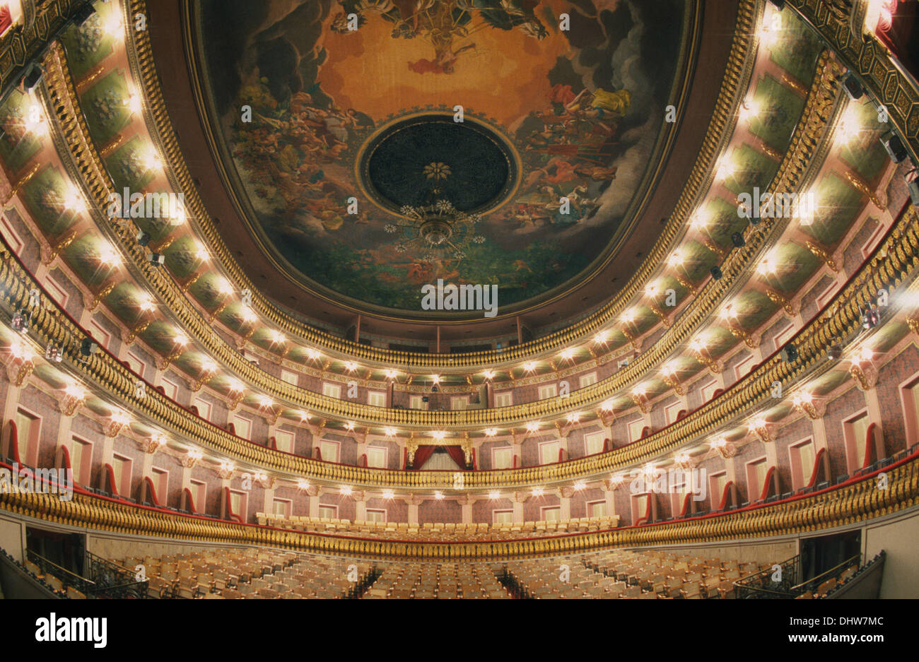 teatro da paz, belem, state of para, amazon region, brazil, south ...
