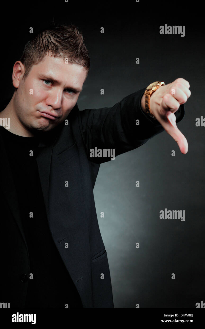 Signaling disapproval hi-res stock photography and images - Alamy