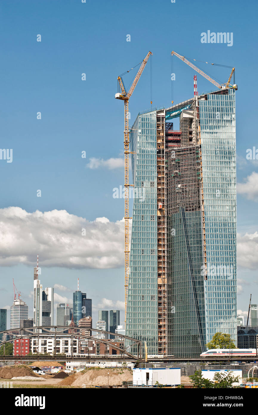 Europe, Germany, Frankfurt on the Main, construction site for the new ...