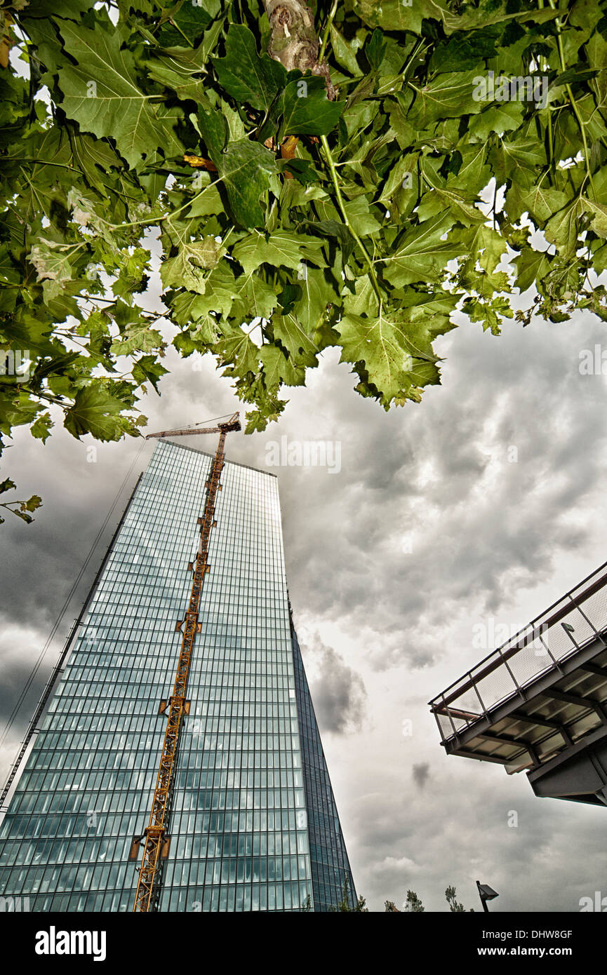 Europe, Germany, Frankfurt on the Main, construction site for the new ...