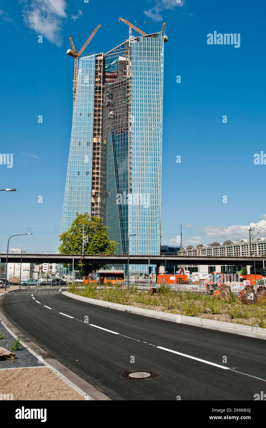 Europe, Germany, Frankfurt on the Main, construction site for the new ...