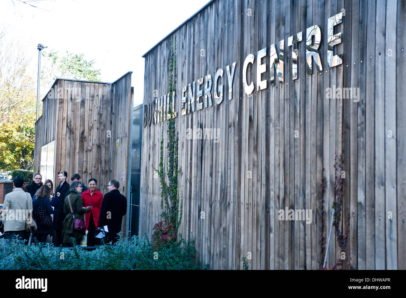 London, UK - 15 November 2013: Bunhill Energy Centre in Islington, an ...