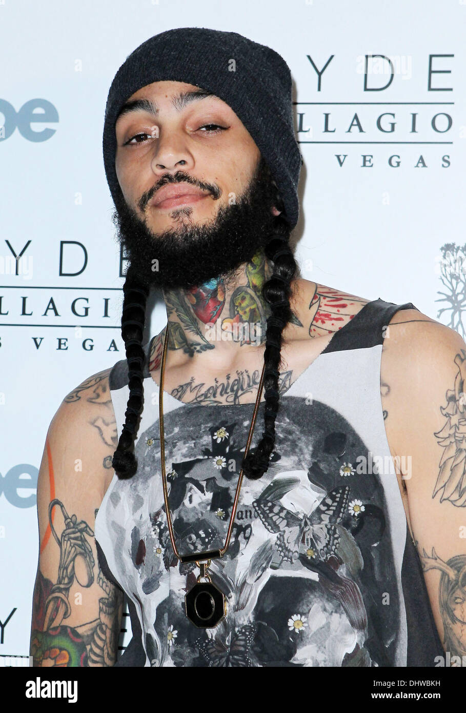 Travie McCoy Travie McCoy of Gym Class Heroes at Hyde Bellagio Resort ...