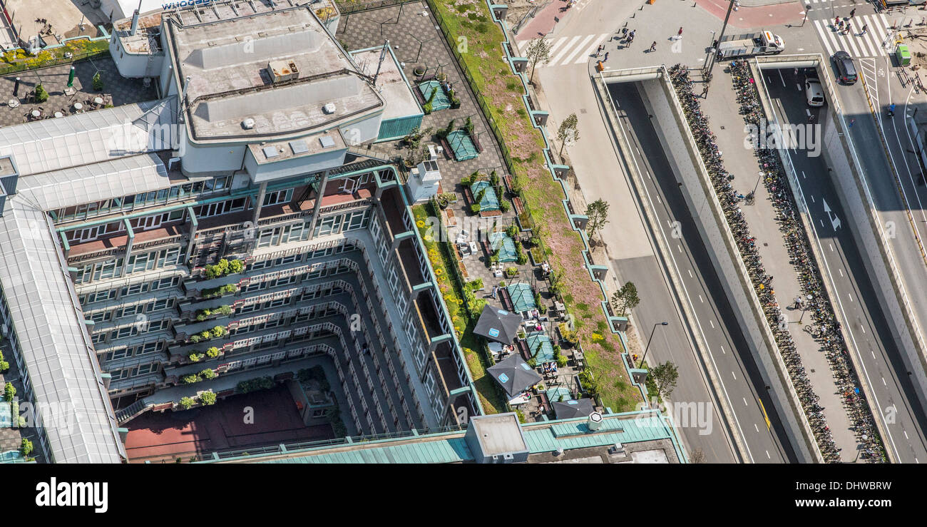 Aerial top roof view hi-res stock photography and images - Alamy