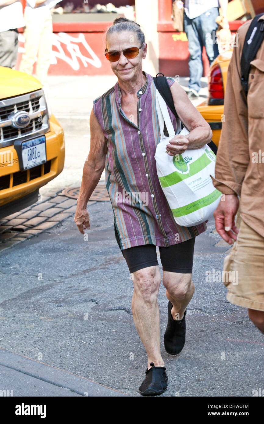 Julie Patz mother of murdered schoolboy Etan Patz, leaving her home in ...