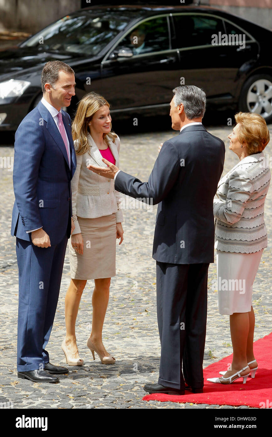Anibal Cavaco Silva, Maria Cavaco Silva, Prince Felipe and Princess ...