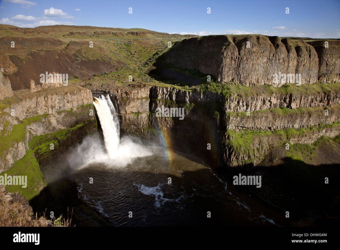 Palouse Waterfall Washington state Park in Spring Stock Photo - Alamy