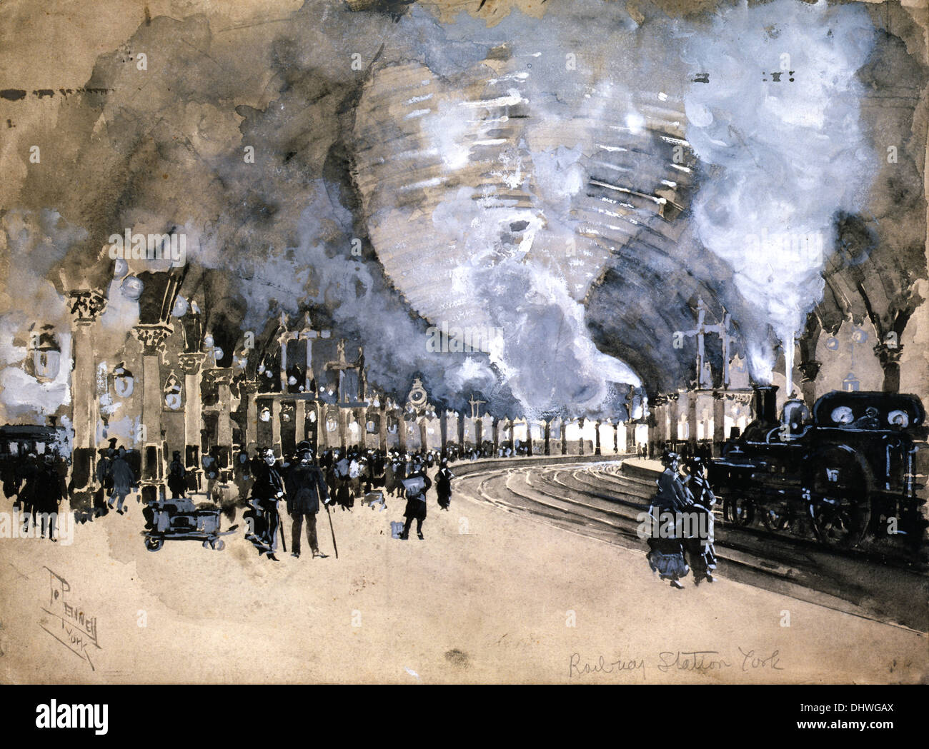 York railway station england 1800s hi-res stock photography and images ...