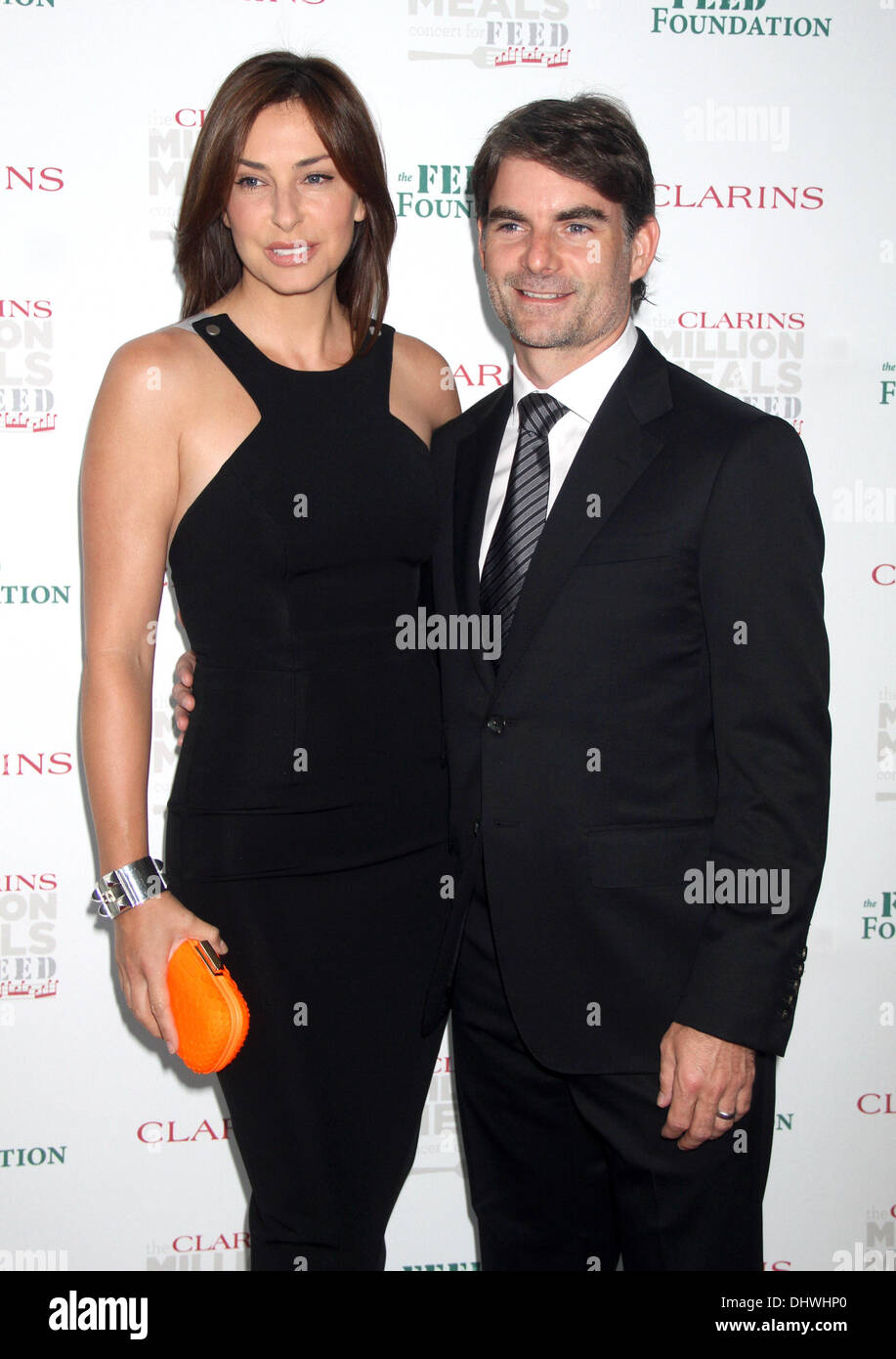 Ingrid Vandebosch, Jeff Gordon 2012 Clarins Million Meals Concert For ...
