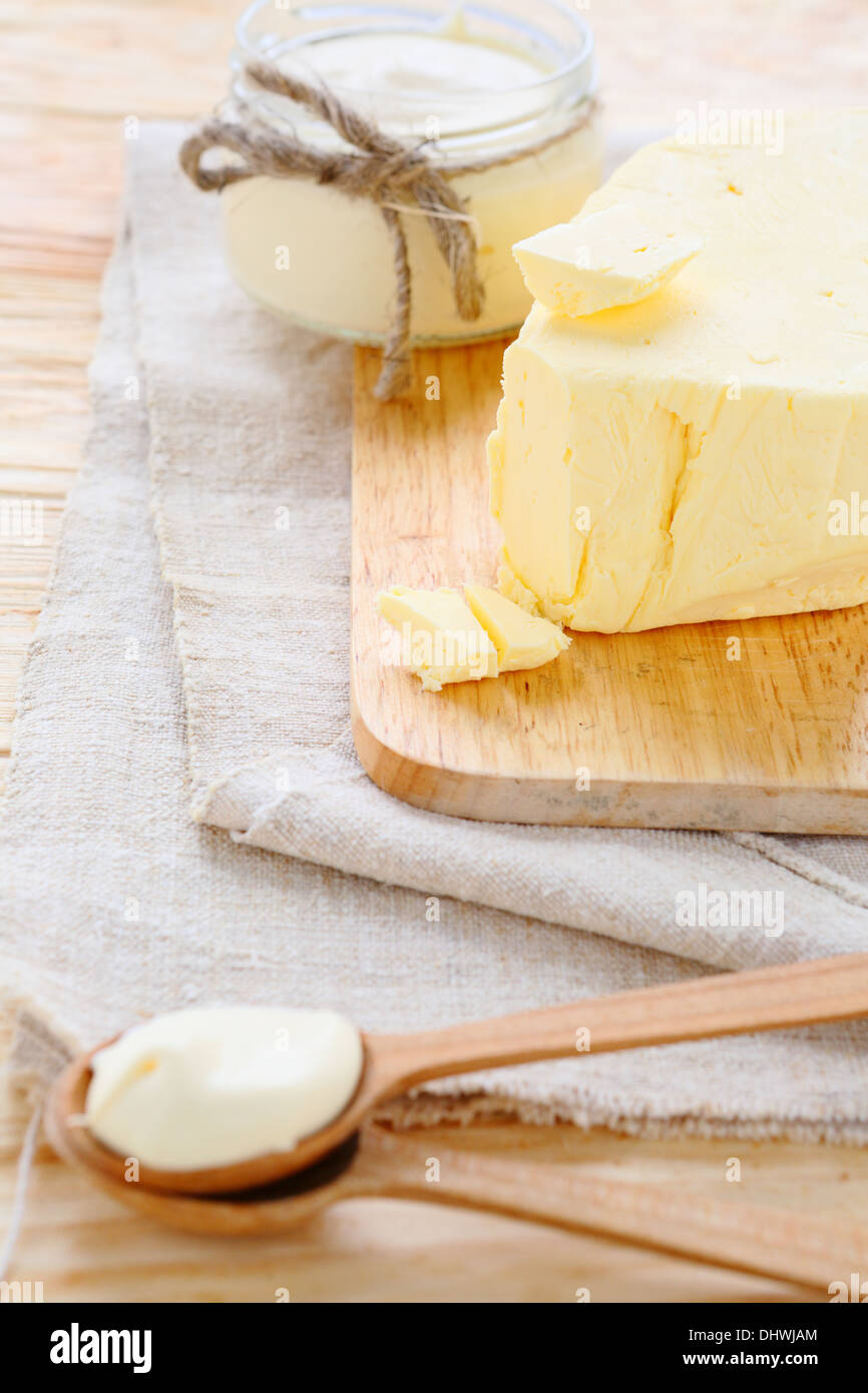 Sour cream butter hi-res stock photography and images - Alamy