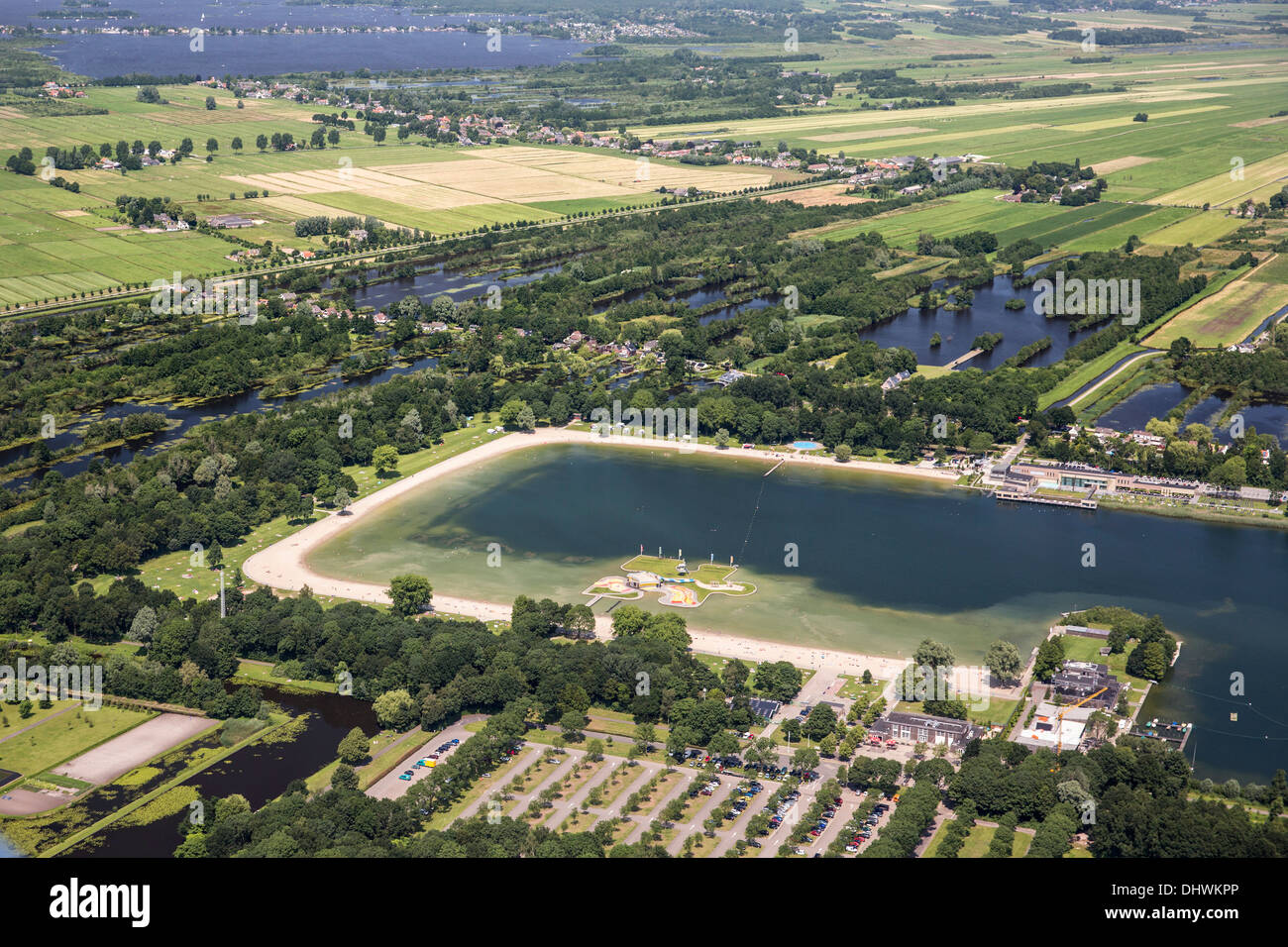 Netherlands, Maarssen, Recreation area called Maarsseveense plassen ...
