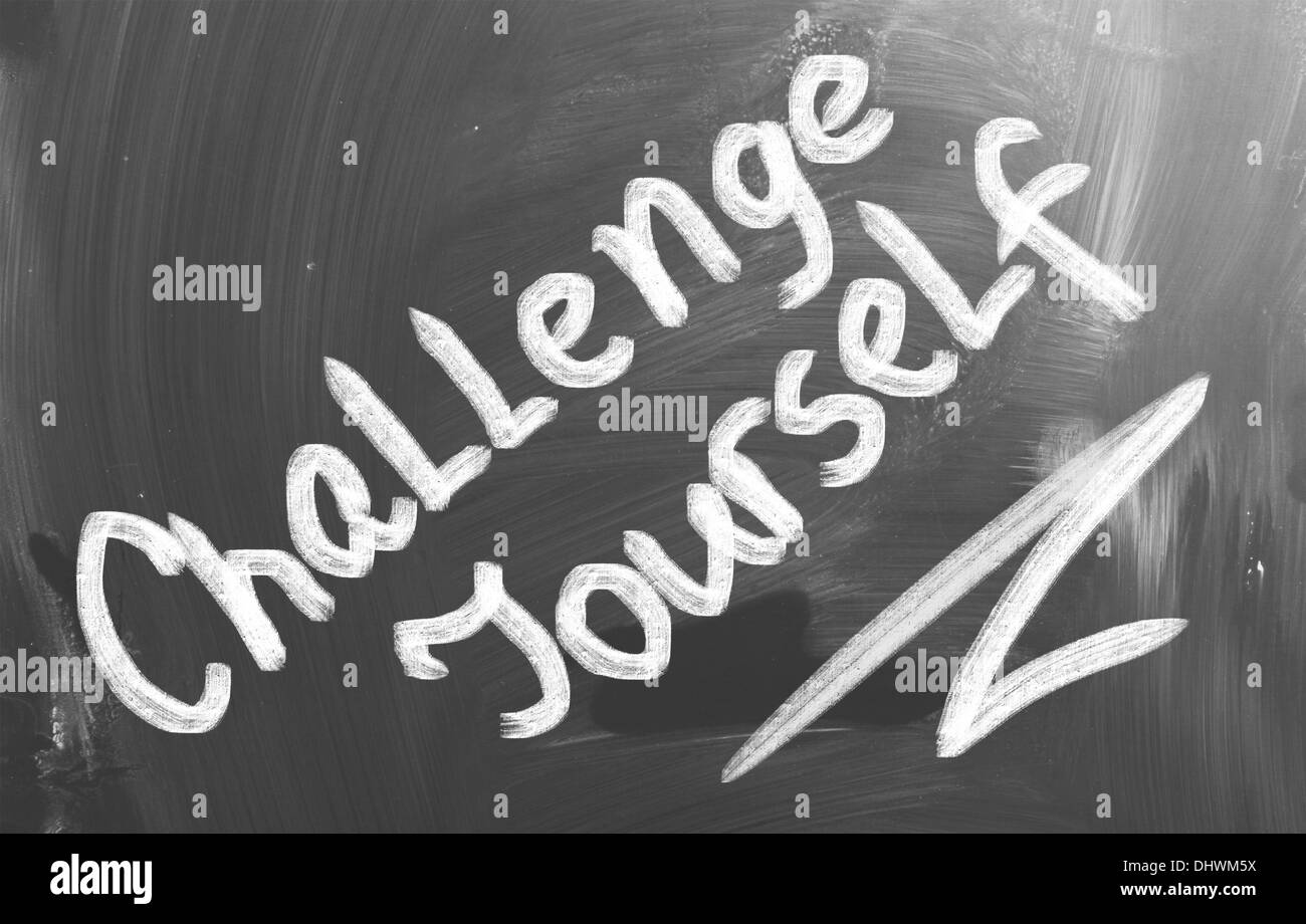 Challenge Yourself Concept Stock Photo - Alamy