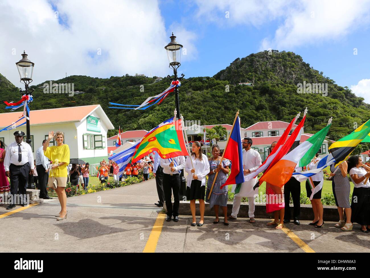 Saba island flag hi-res stock photography and images - Alamy