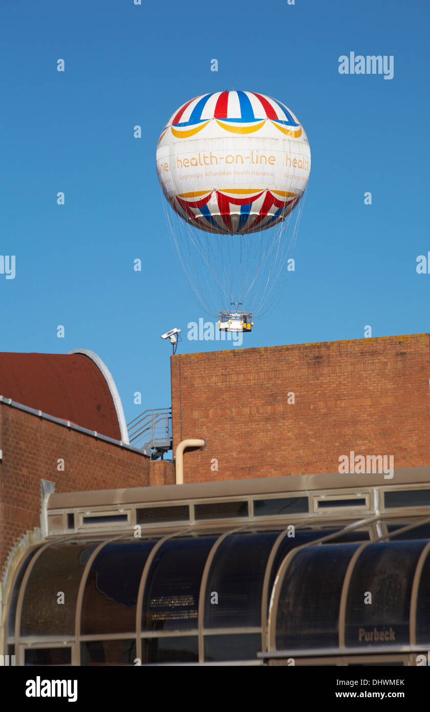 Bournemouth Eye balloon flying high at Bournemouth in November Stock ...