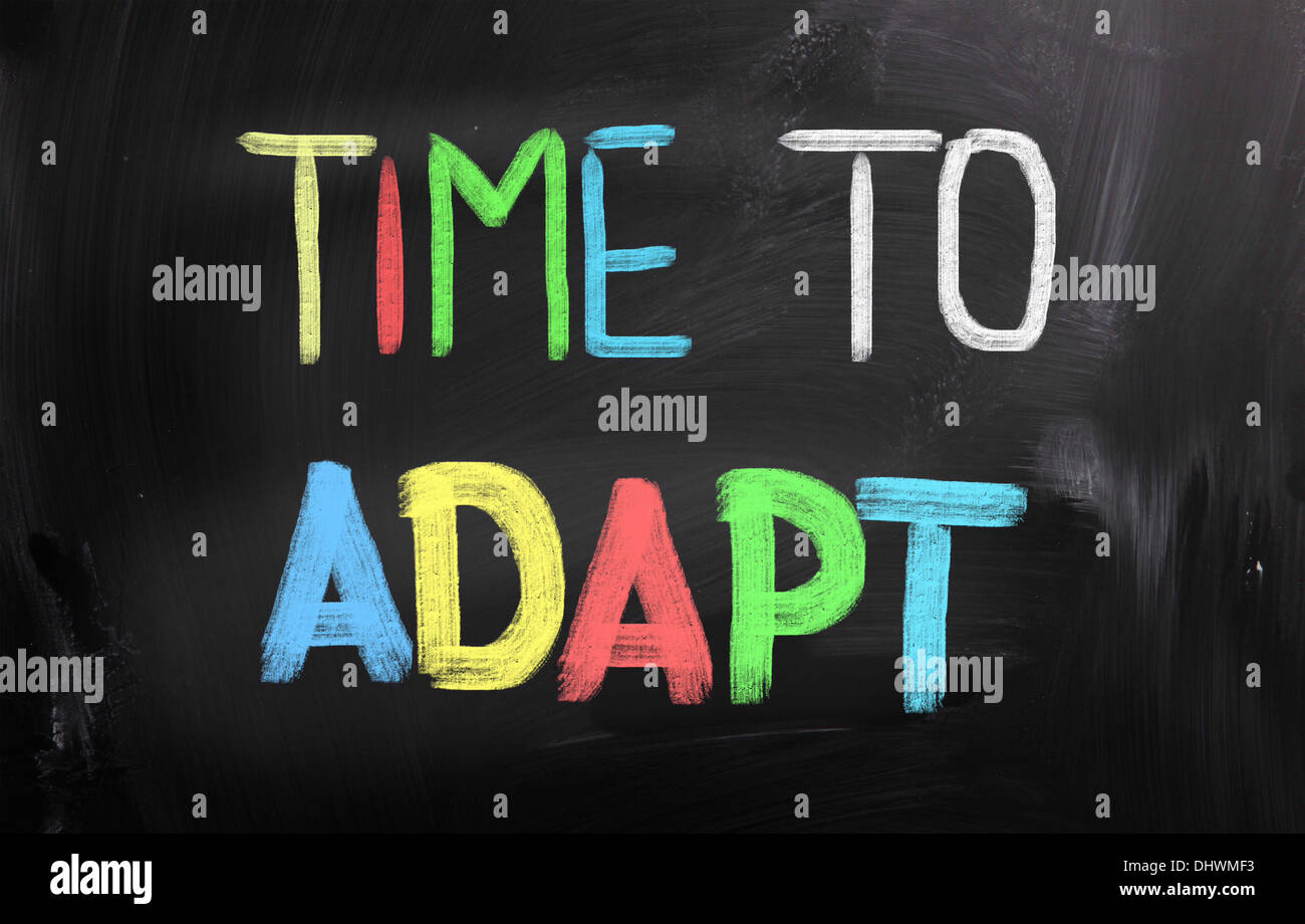 Time To Adapt Concept Stock Photo - Alamy
