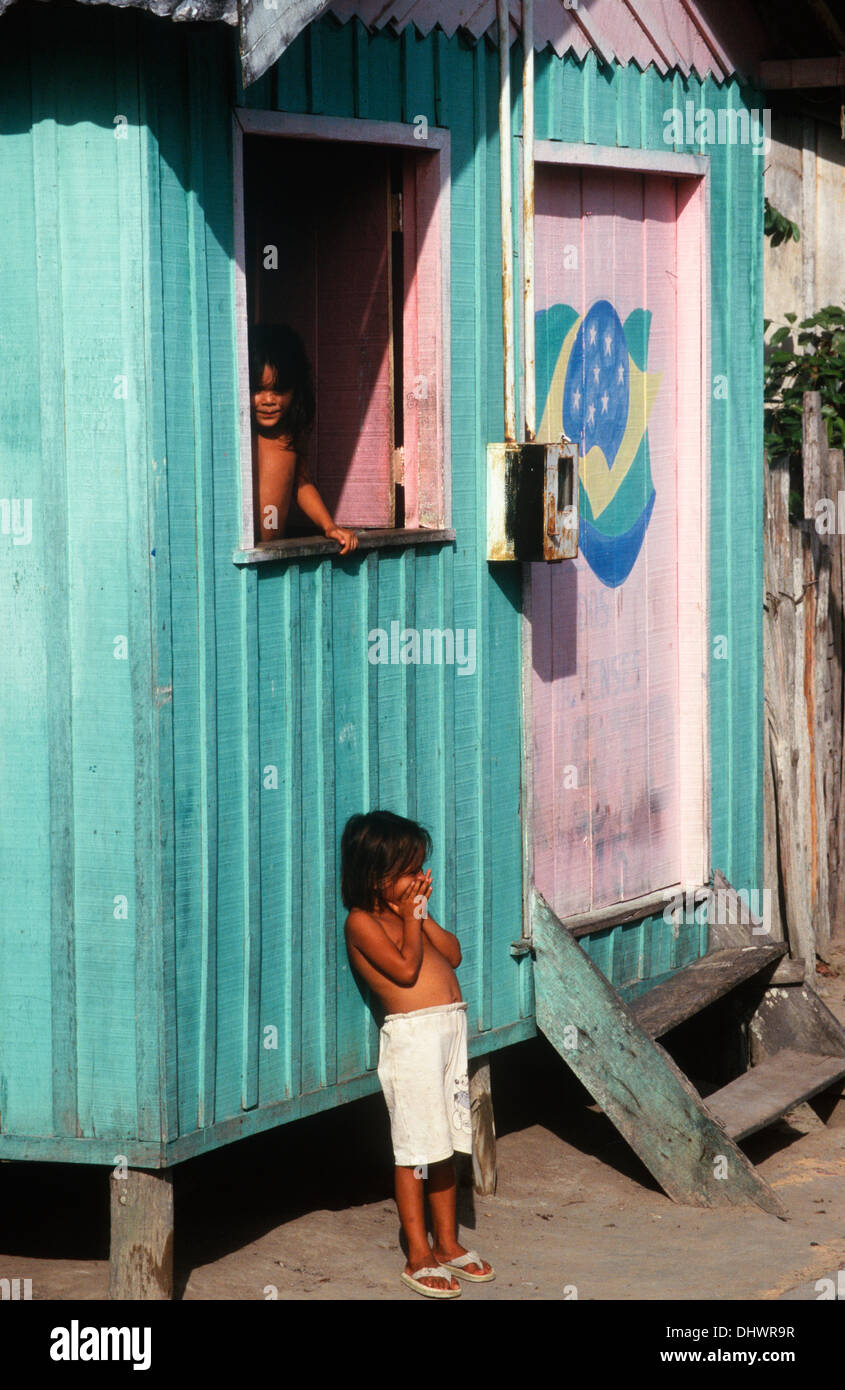 village of silves, manaus, state of amazonas, amazon region, brazil ...