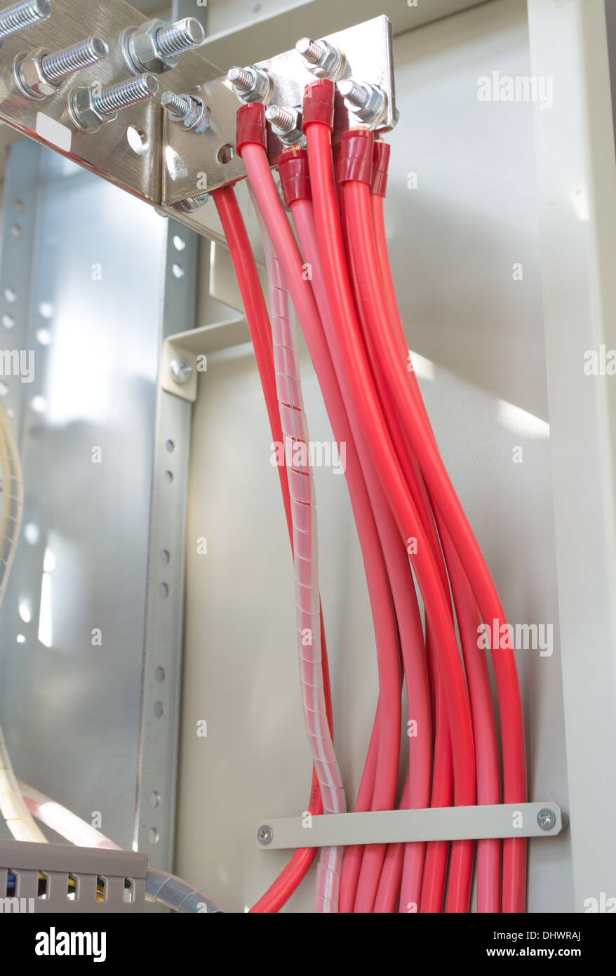 Colored wires in the global telecommunications networks Stock Photo - Alamy