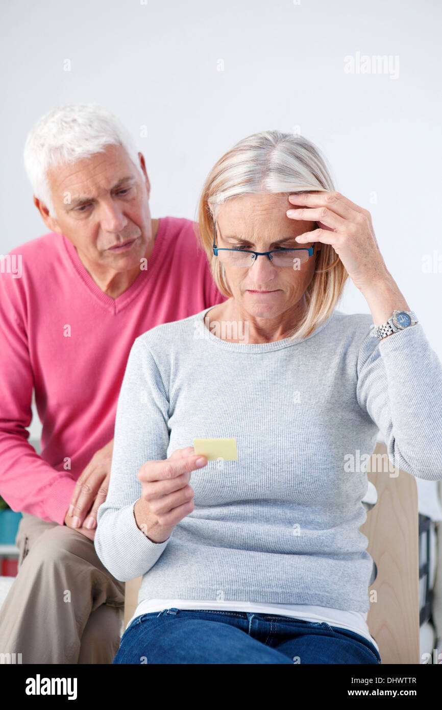 Older woman men worried hi-res stock photography and images - Alamy
