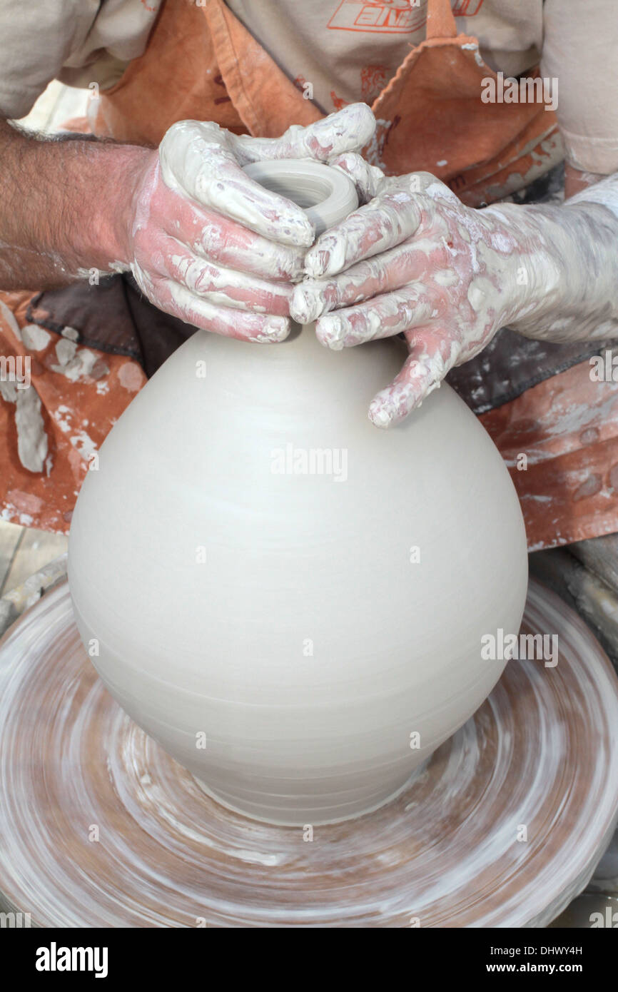 Caucasian male potter man hi-res stock photography and images - Alamy