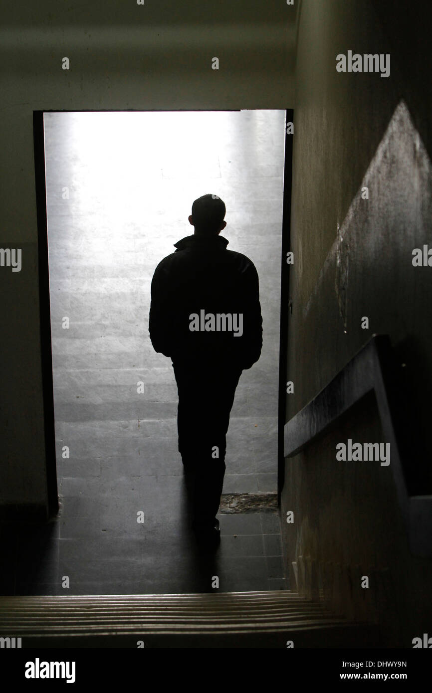 Human male figure outline hi-res stock photography and images - Alamy