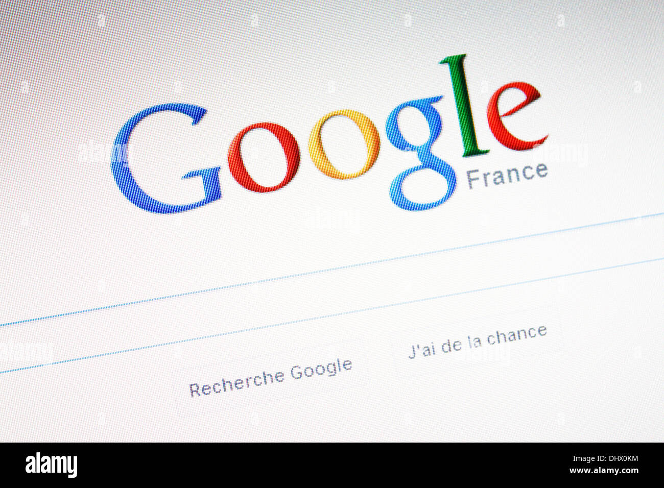 French website and search engine for google france, search field ...