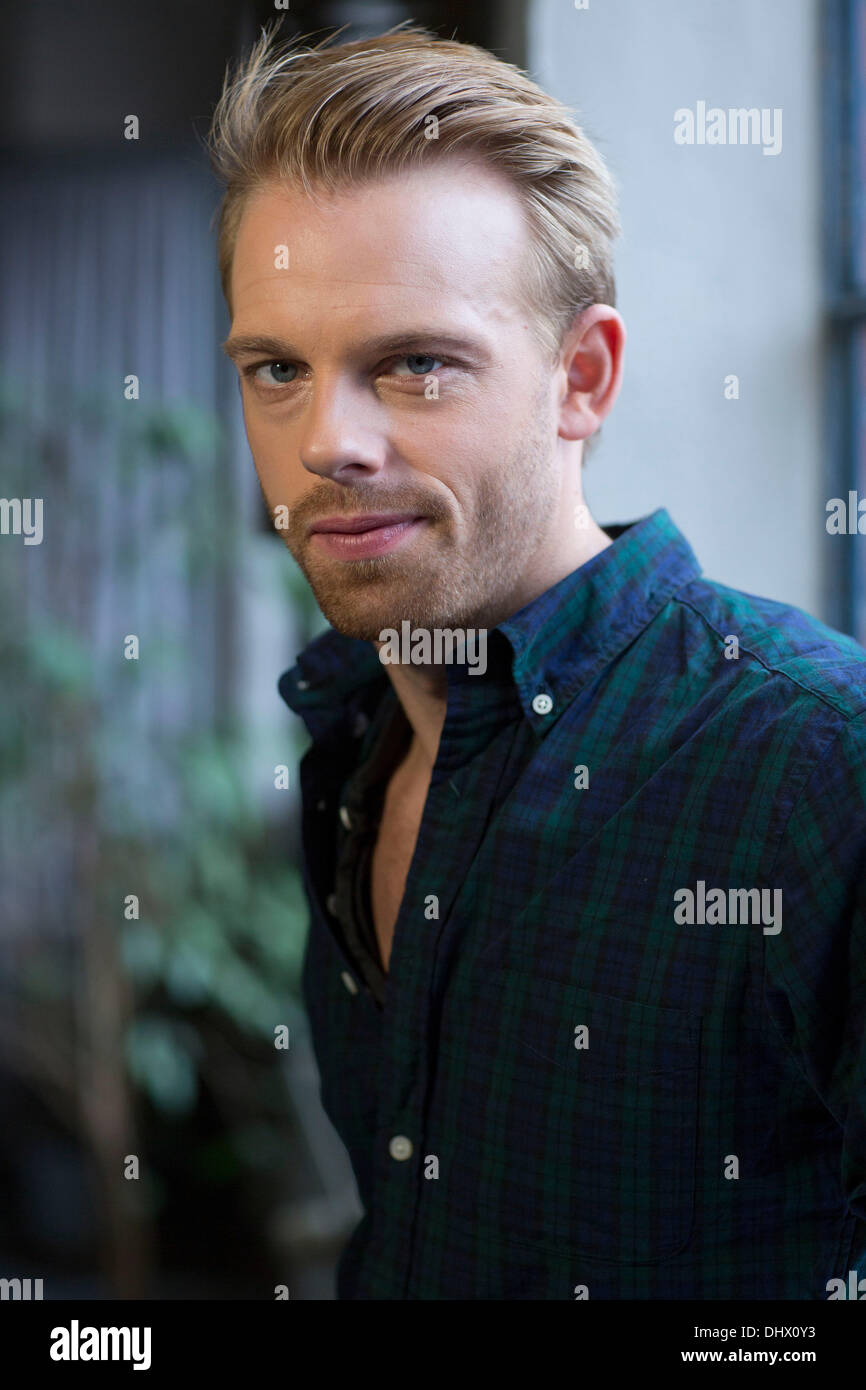Mads Hjulmand on the set of ARD TV series "Großstadtrevier". Hamburg, Germany - 25.09.2012 Stock ...