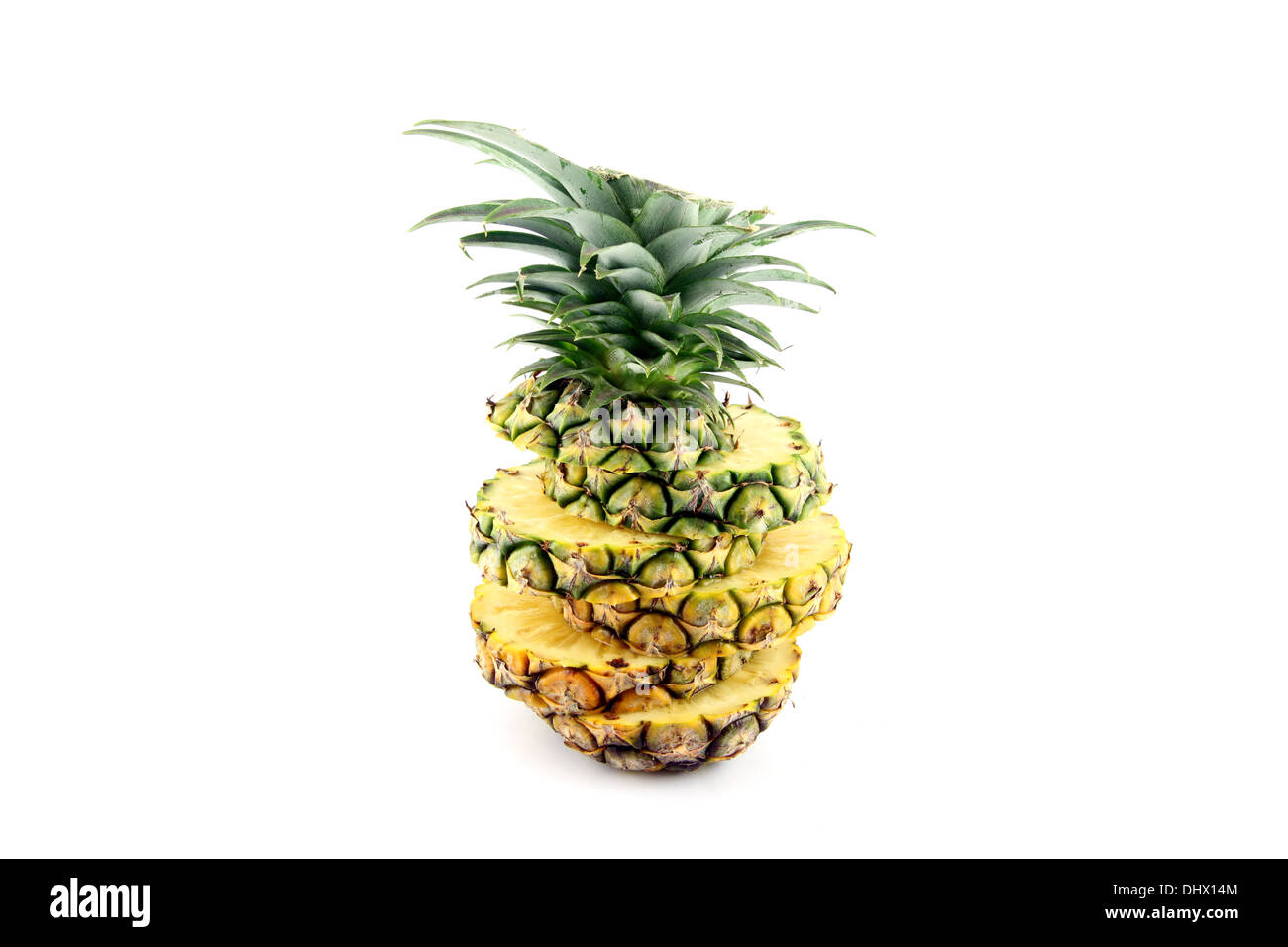 Stacked tropical pineapple slices hi-res stock photography and images - Alamy